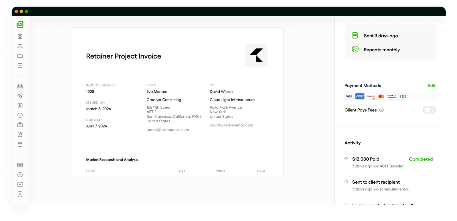 Bonsai - Business management software