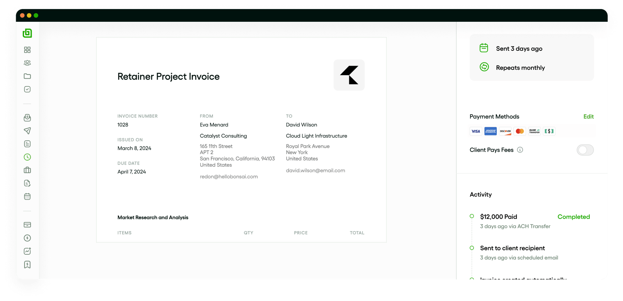 Bonsai - Business management software
