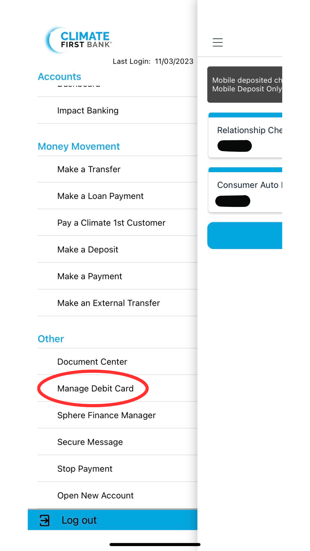 Managing debit cards