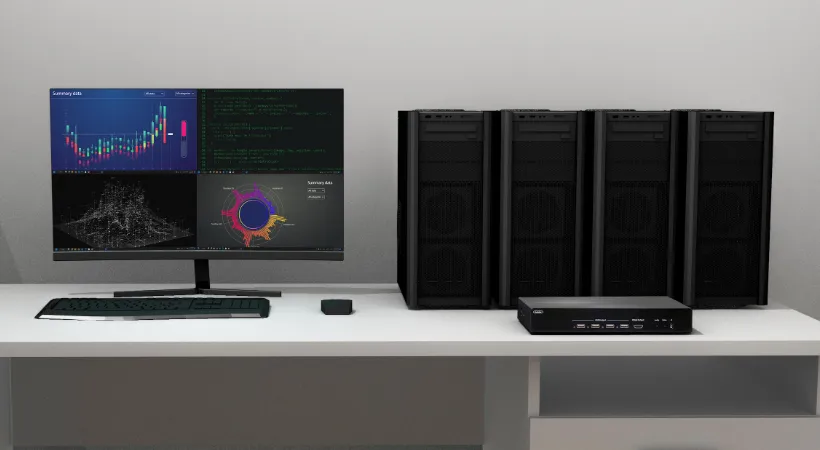 HDMI Multiviewer 4x1 & KVM Extender Solution | SC&T