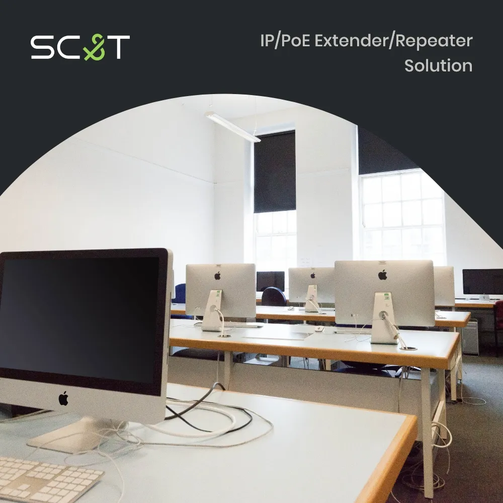 IP/PoE Extender Ethernet Repeater for CCTV/AV Extension | SC&T