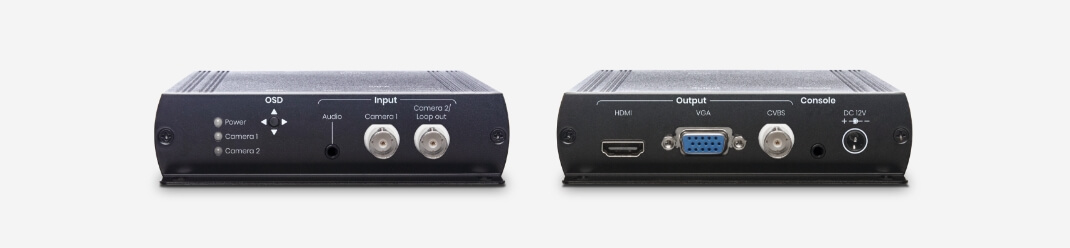 4K HD-TVI/ AHD/ HDCVI/ CVBS to HDMI/ VGA/ CVBS Converter with Loop Out ...