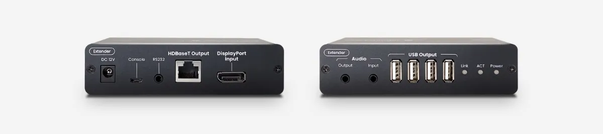 4K HDBaseT DisplayPort Extender KVM over Cat6 | SC&T