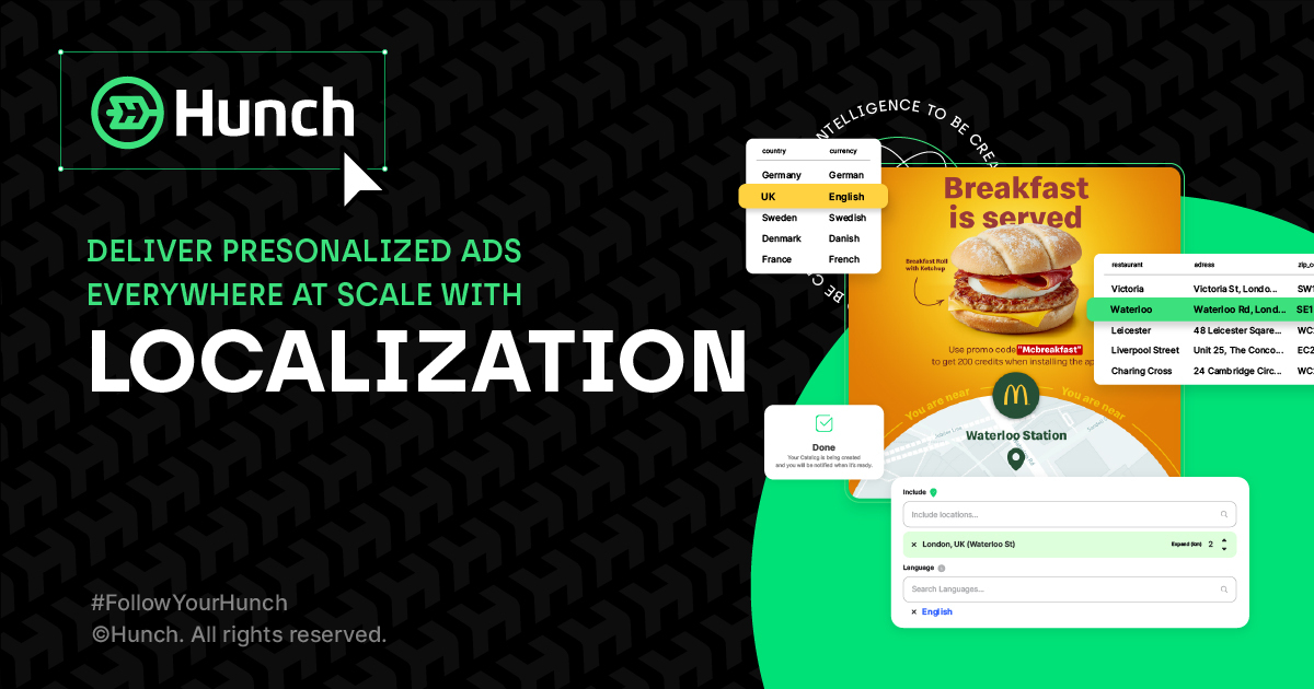 Deliver localized ads everywhere at scale