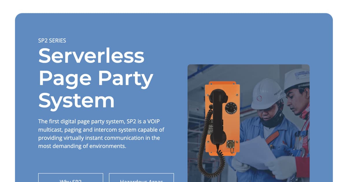 SP2 series - Page Party System | MQG Telecom