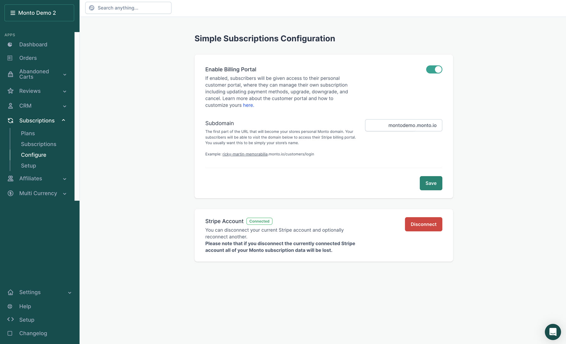 Simple Subscriptions for Webflow | Monto - Powerful Ecommerce Apps