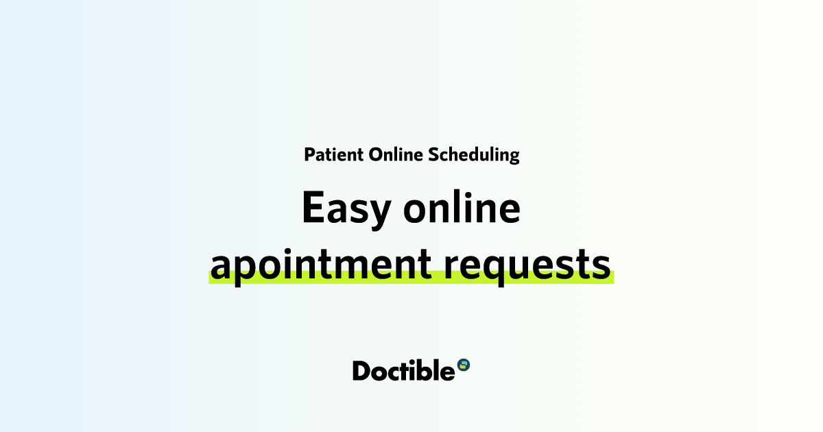 Medical Appointment Scheduling | Online Booking for Patients