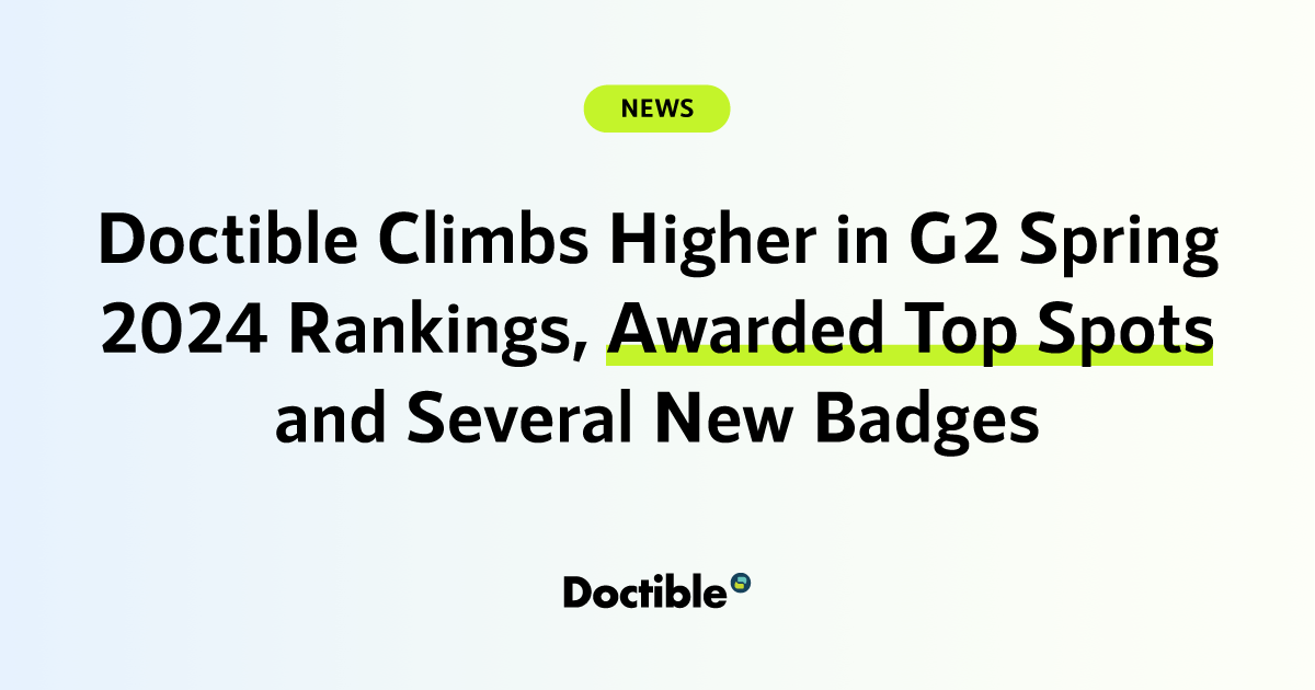 Doctible’s Patient Communication Software Tops G2 Spring 2024 | Doctible