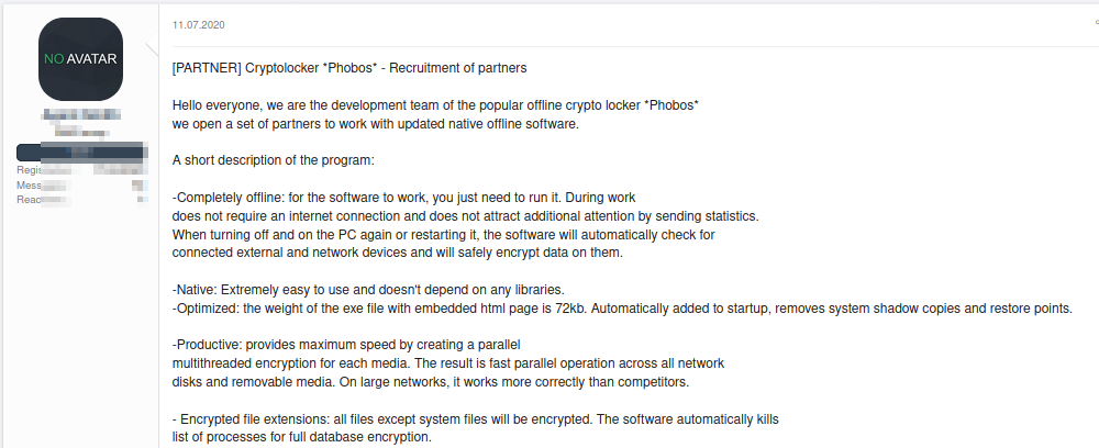 Analysis of Faust Ransomware, a Variant of the Phobos Ransomware Family ...