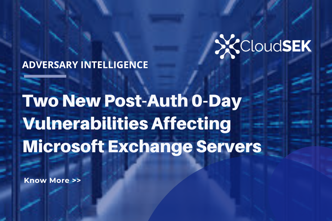 Two New Post-Auth 0-Day Vulnerabilities Affecting Microsoft Exchange ...