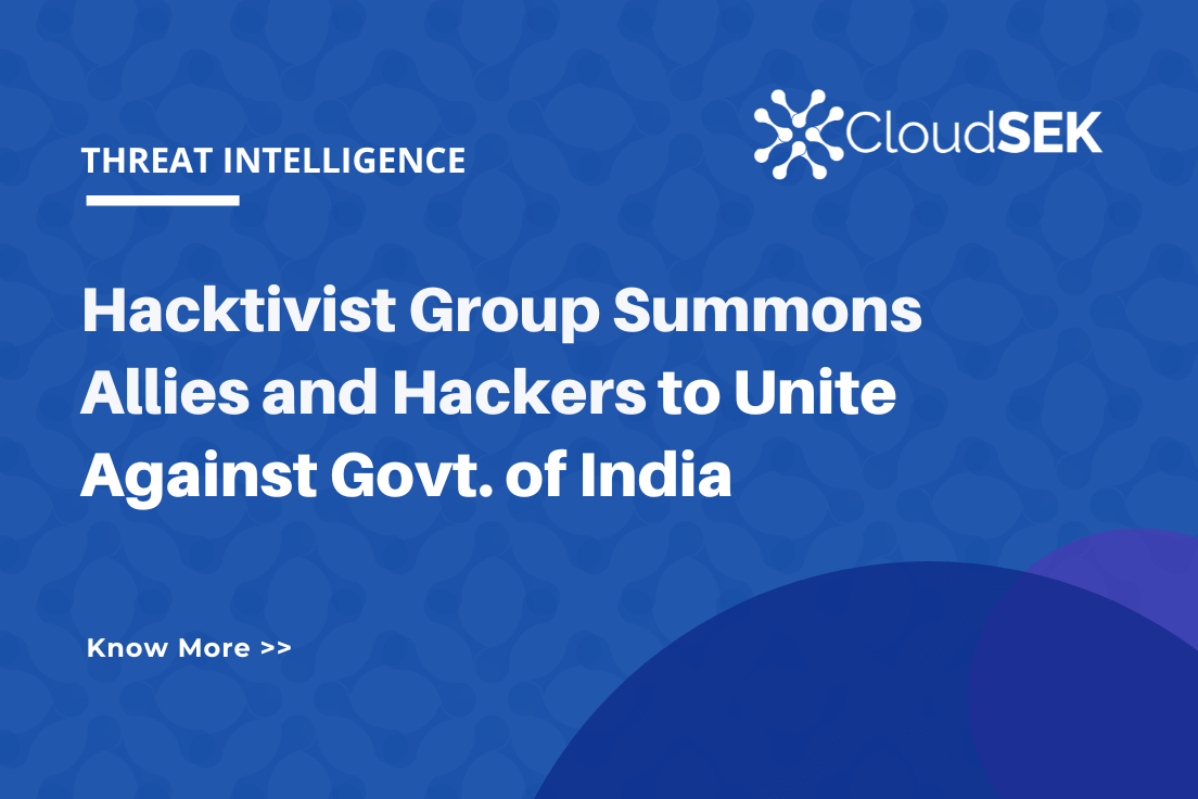 Hacktivist Group Summons Allies and Hackers to Unite Against Govt. of ...