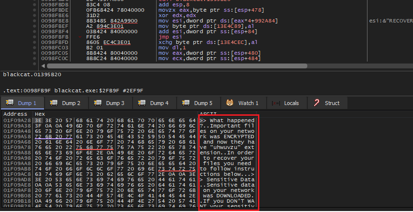 Technical Analysis of ALPHV/BlackCat Ransomware | CloudSEK