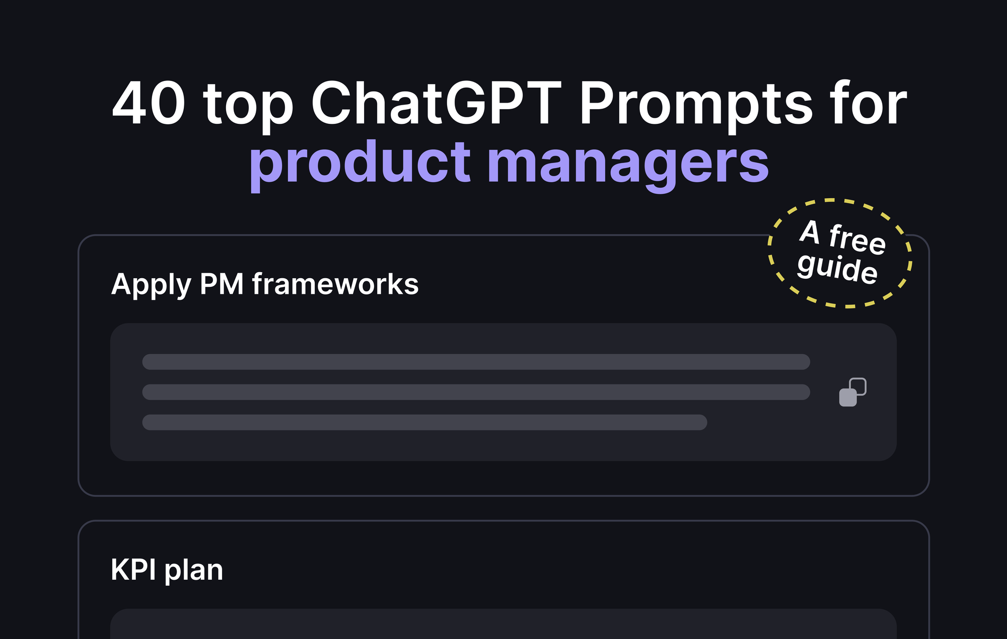 Top ChatGPT prompts for product managers