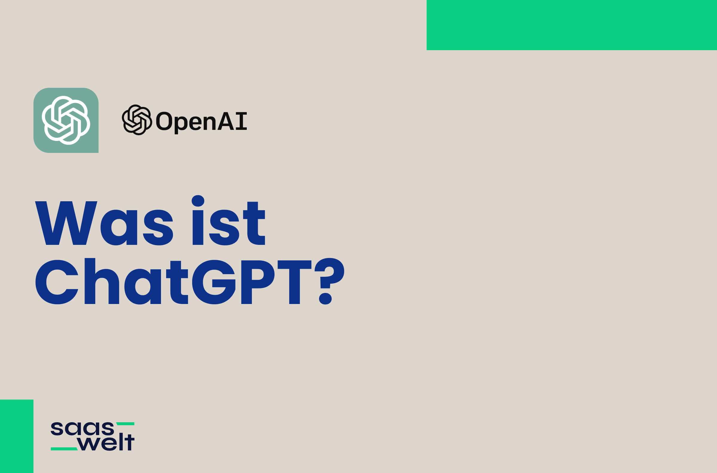 Was ist ChatGPT? Überblick und Funktionen | SaaS-Welt.de