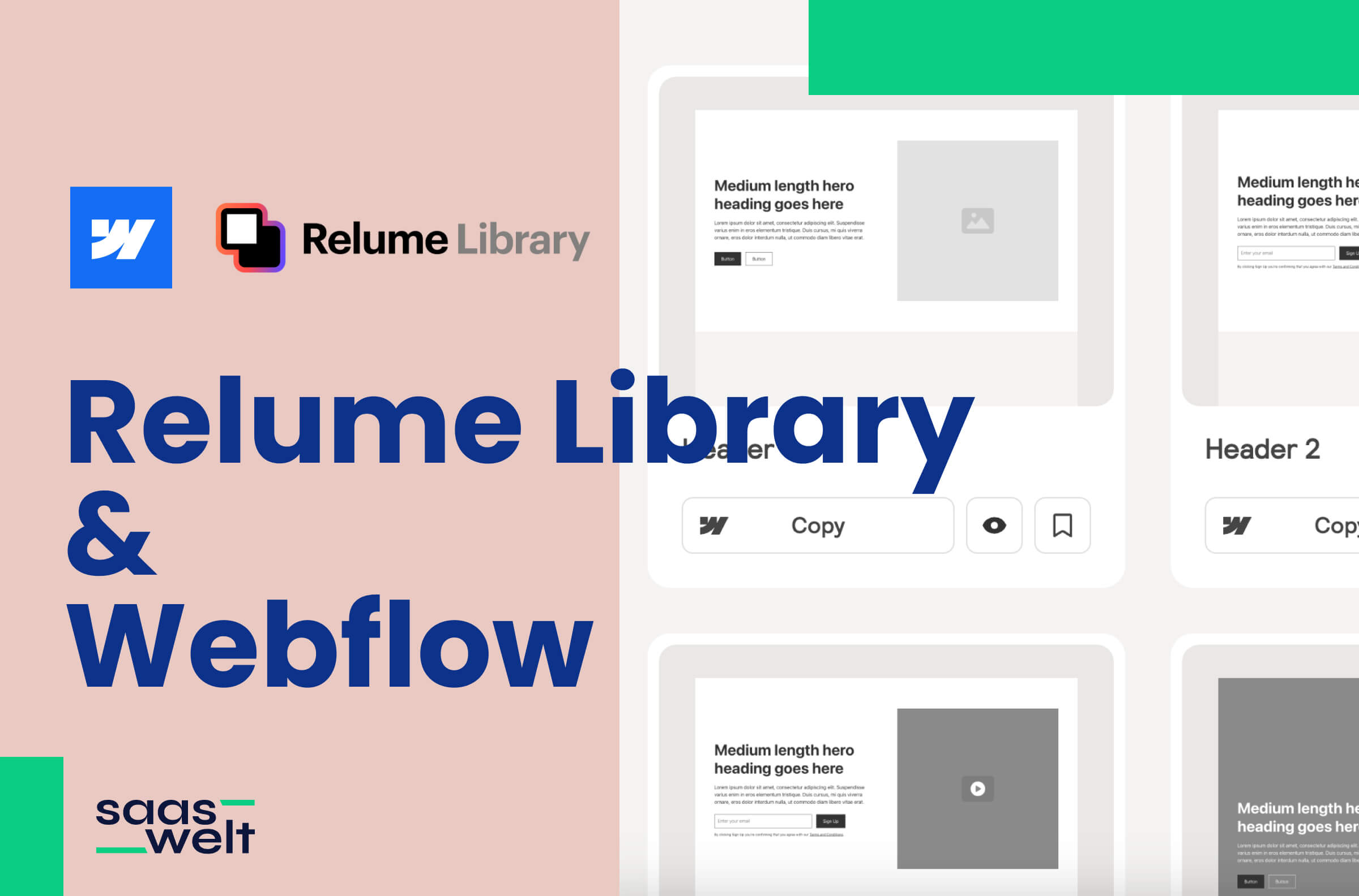 Relume Library: Die ultimative Ressource für Webflow-Designer | SaaS ...