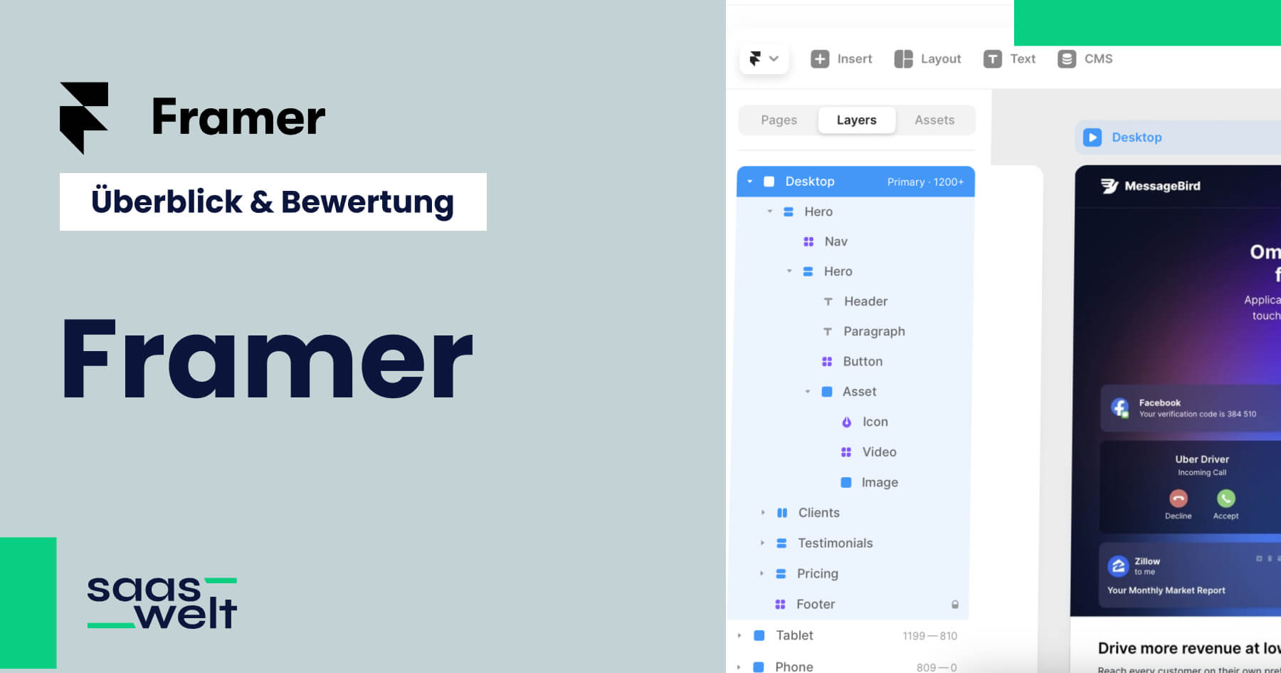 Framer Bewertung & Erfahrung (2024) | SaaS-Welt.de
