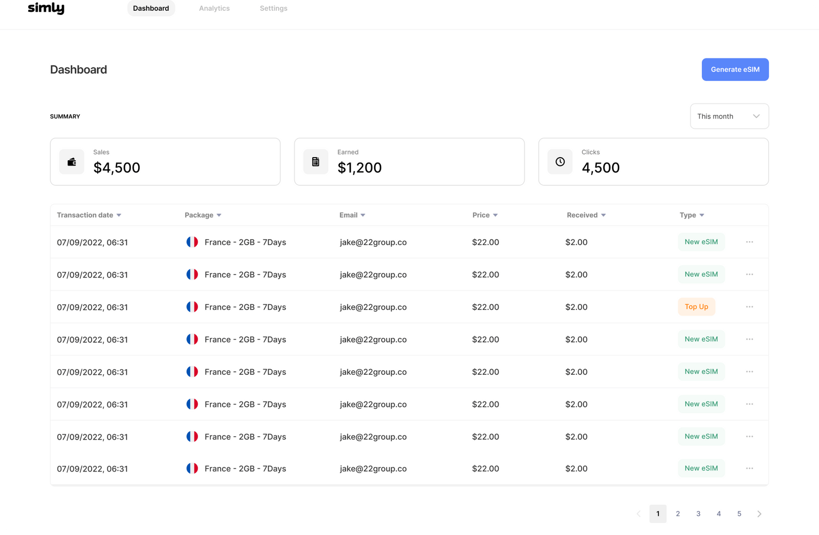 Simly Partner - Sell Travel eSIMs - API & Referral