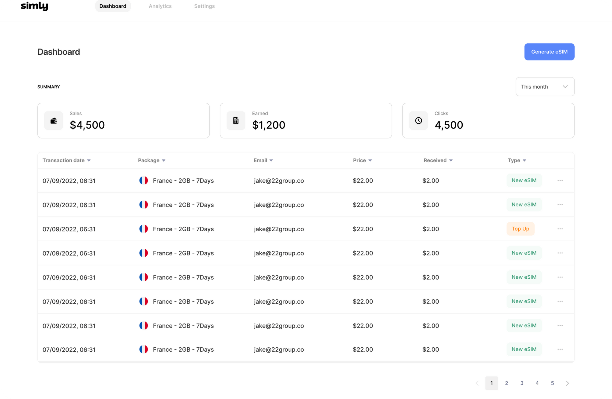 Simly Partner - Sell Travel eSIMs - API & Referral