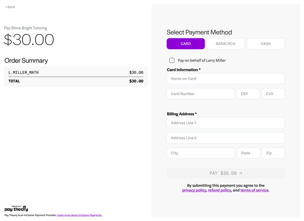 Pay Theory | Payment Tools for Family Services