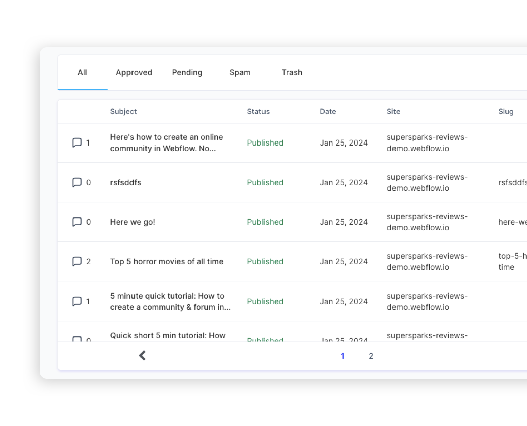 Webflow Community Posting - - Supersparks