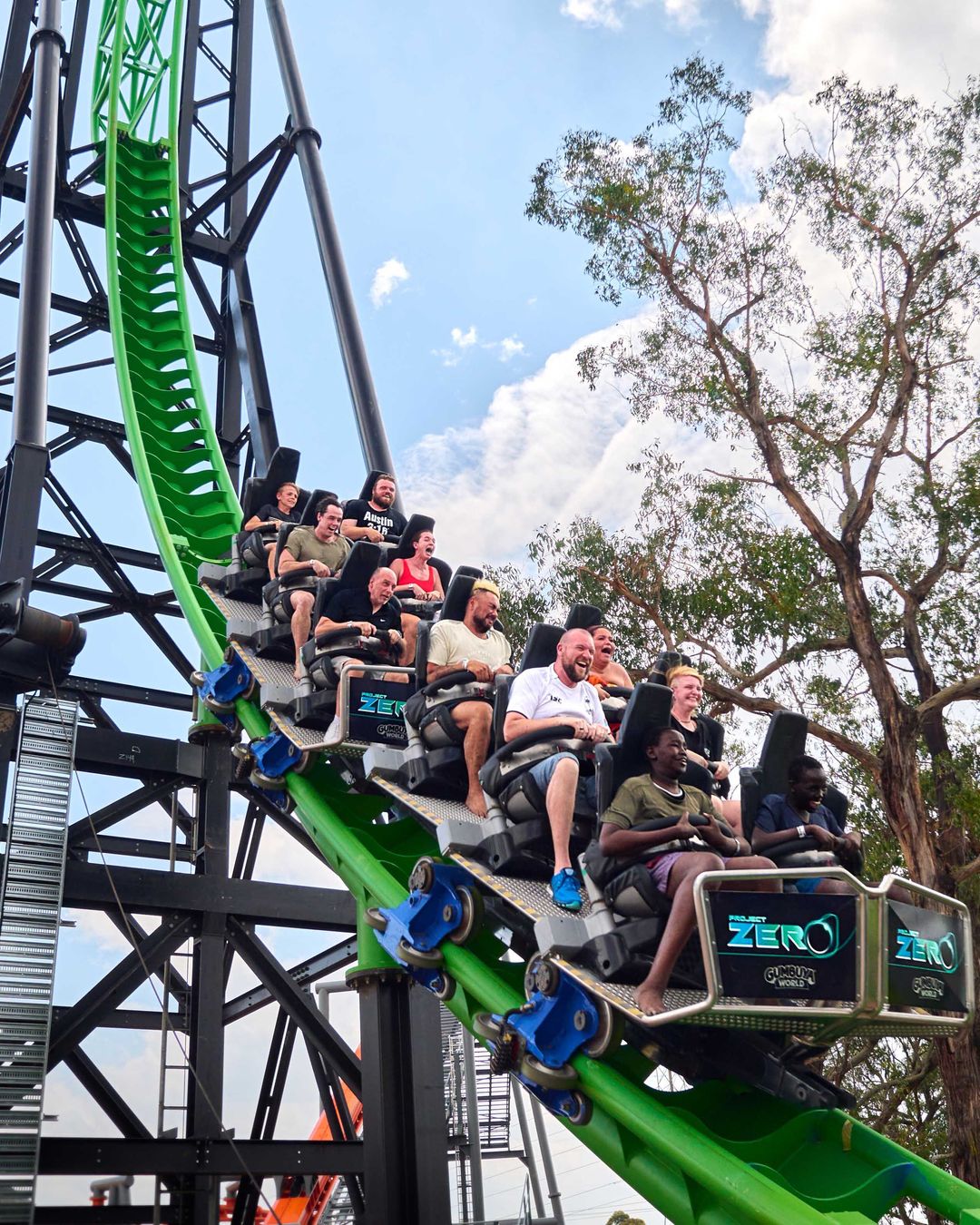 Gumbuya World Theme Park - Project Zero Roller Coaster Melbourne