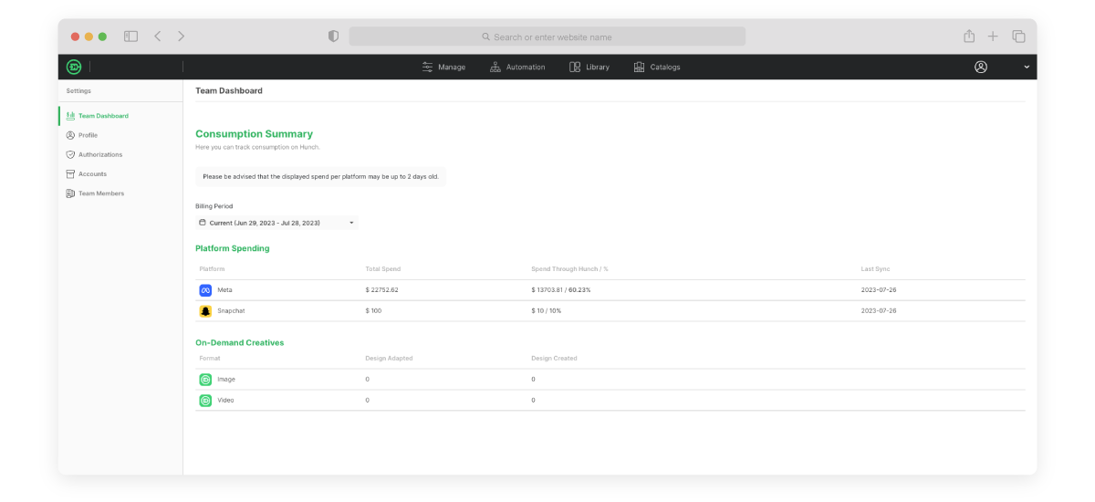 What’s new: Team Dashboard