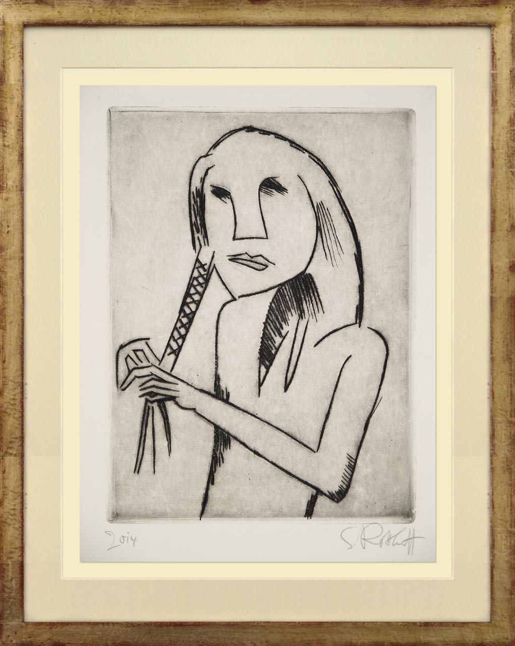 Karl Schmidt-Rottluff – Haarflechtende