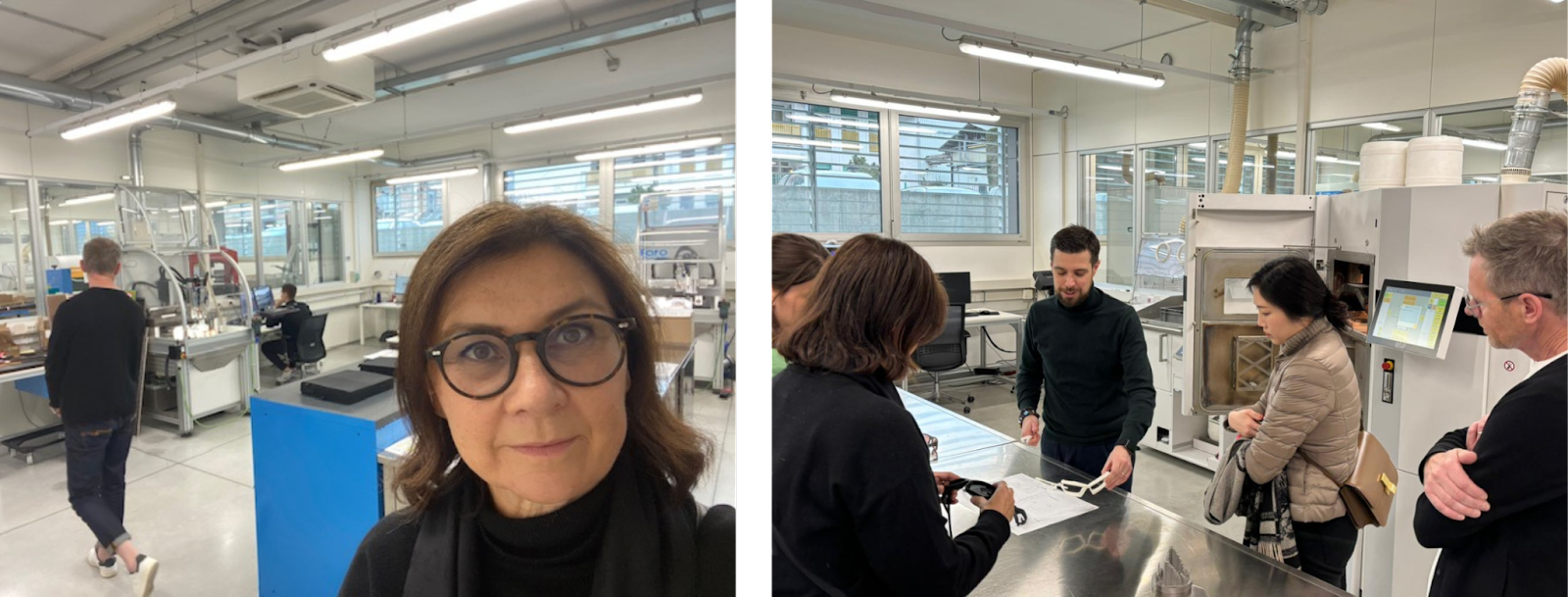 Parker & Co visit Thelios LVMH Eyewear Factory in Italy.