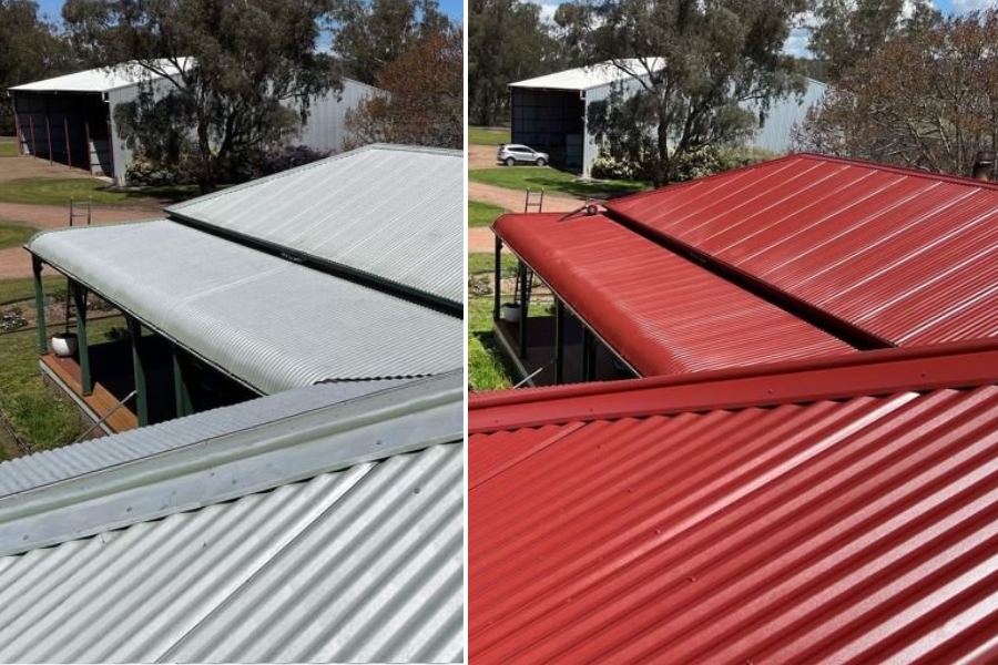 Rural Colorbond Roof Restoration - Our Work | Roof Painting Plus