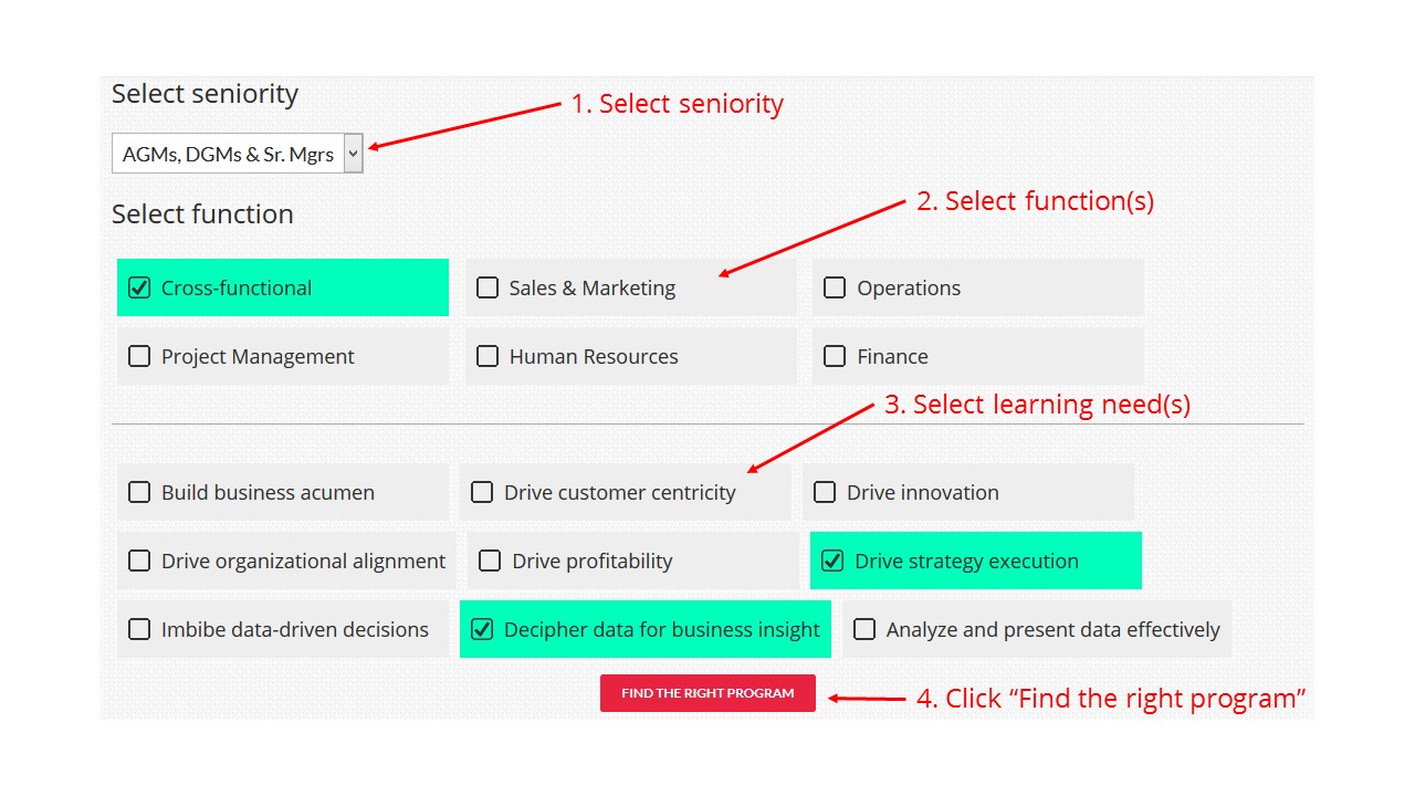 Choose The Right Program with Enparadigm Program Selector Tool