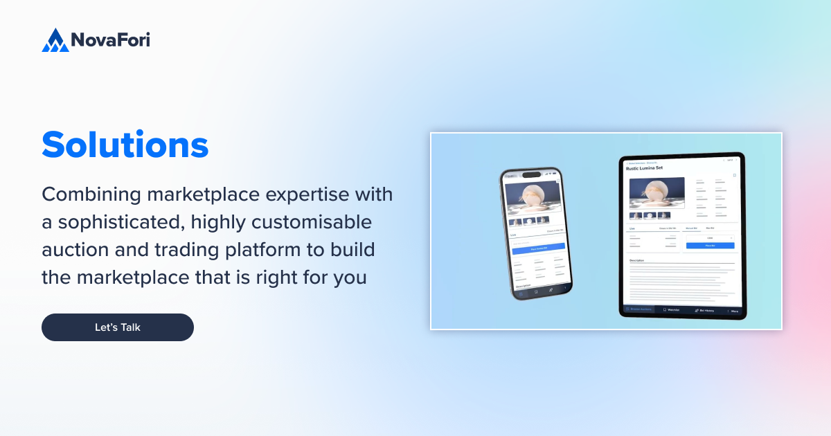 Enterprise auction marketplace solutions | NovaFori