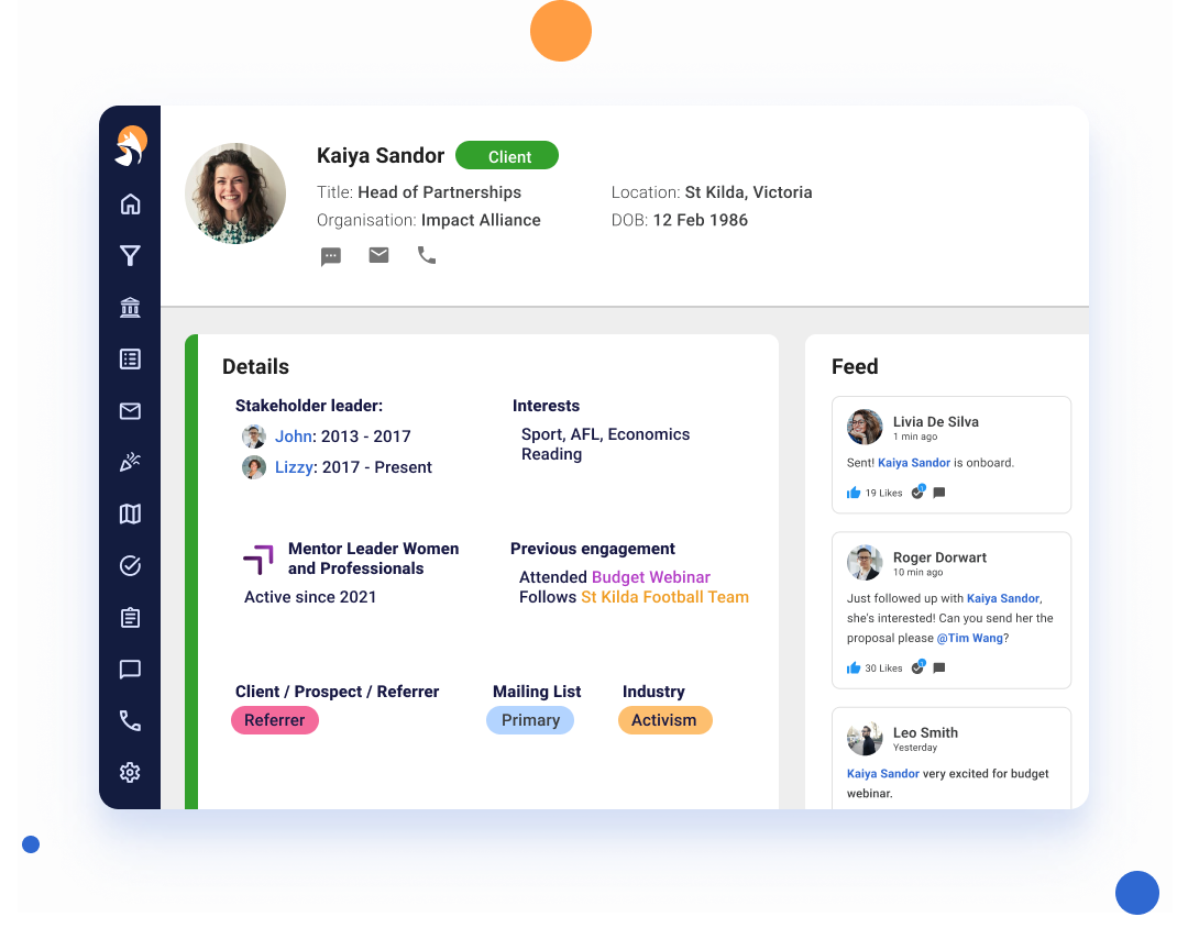 Contacts and Profiles | SwiftFox Features