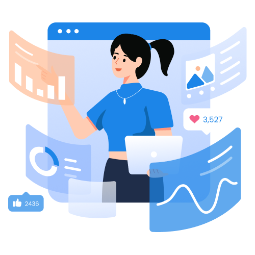 Digital Marketing Beautiful Vector Illustration