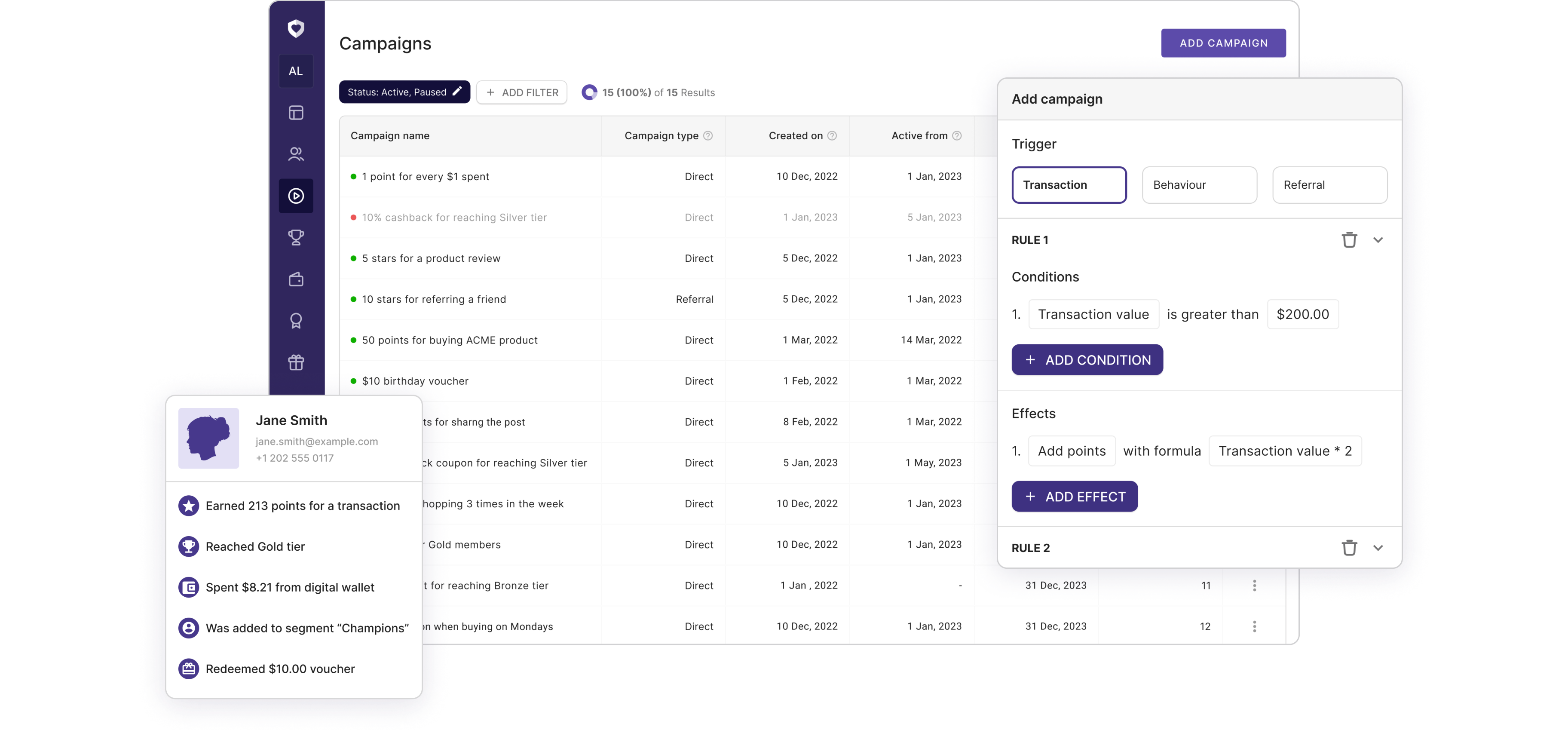 Enterprise loyalty software