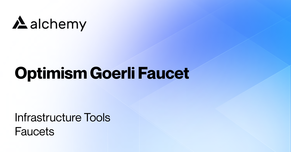 Superchain Faucet - Crypto Faucets - Alchemy