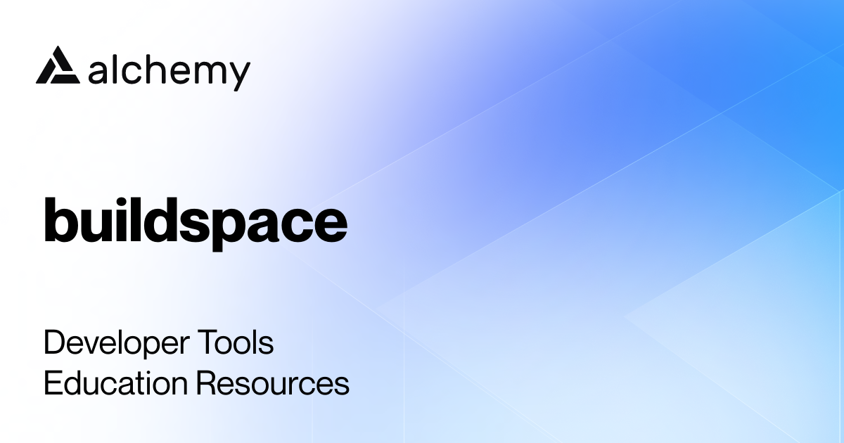 buildspace - Web3 Education Resources - Alchemy