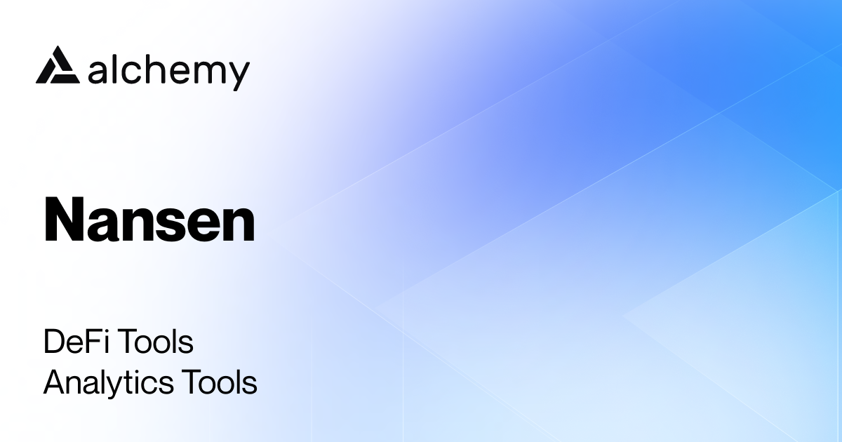 Nansen - Analytics Tools - Alchemy