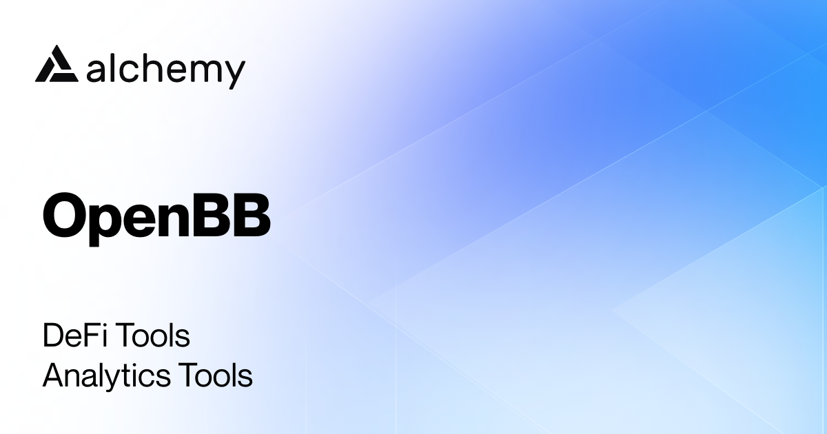 OpenBB - Analytics Tools - Alchemy