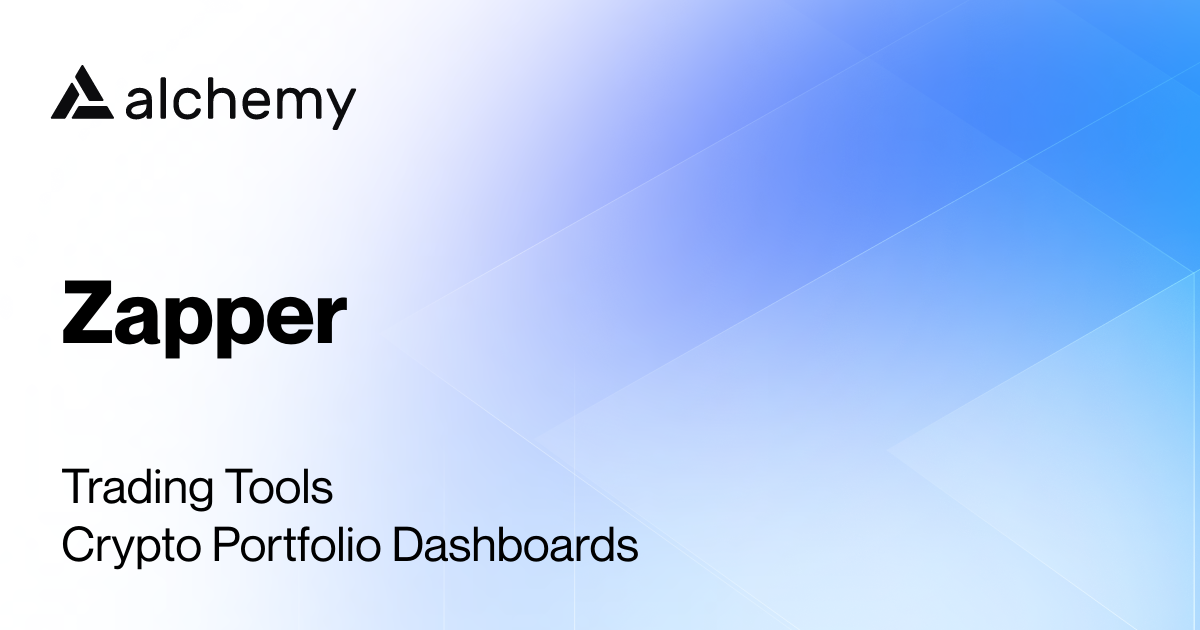 Zapper - Crypto Portfolio Dashboards - Alchemy