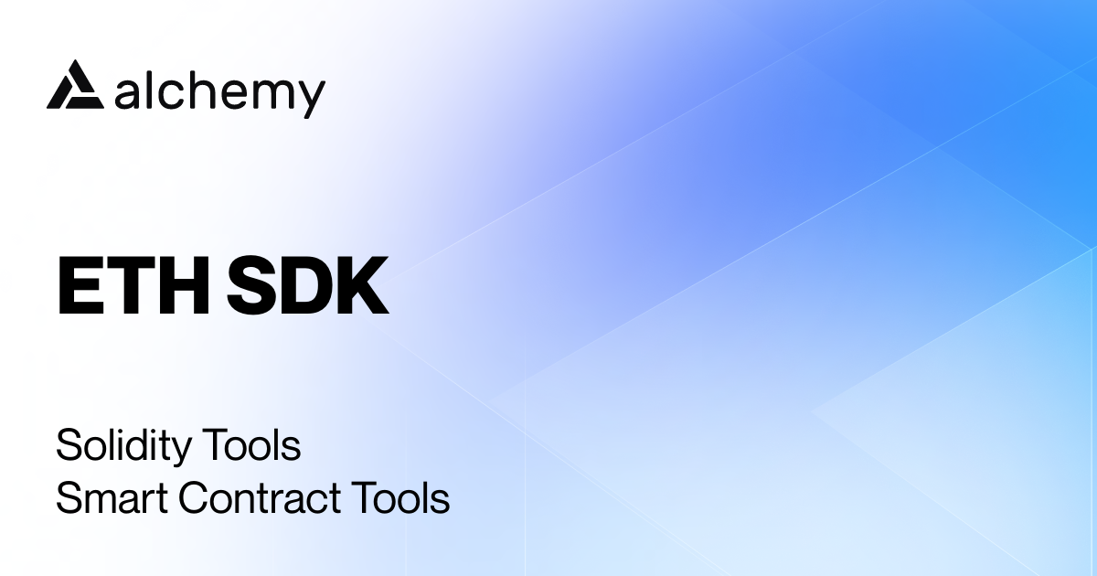 ETH SDK - Smart Contract Tools - Alchemy
