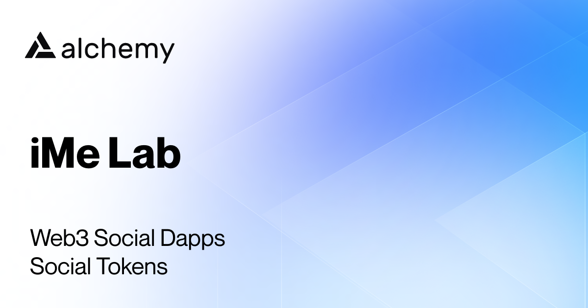 iMe Lab - Social Tokens - Alchemy