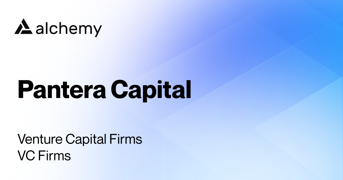 Pantera Capital - Web3 VC Firms - Alchemy