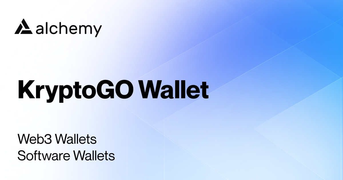 KryptoGO Wallet - Software Wallets - Alchemy