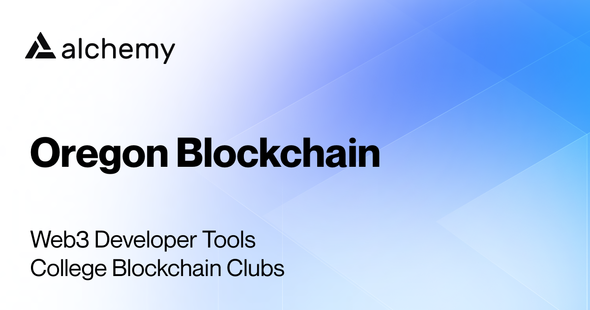 Oregon Blockchain - College Blockchain Clubs - Alchemy
