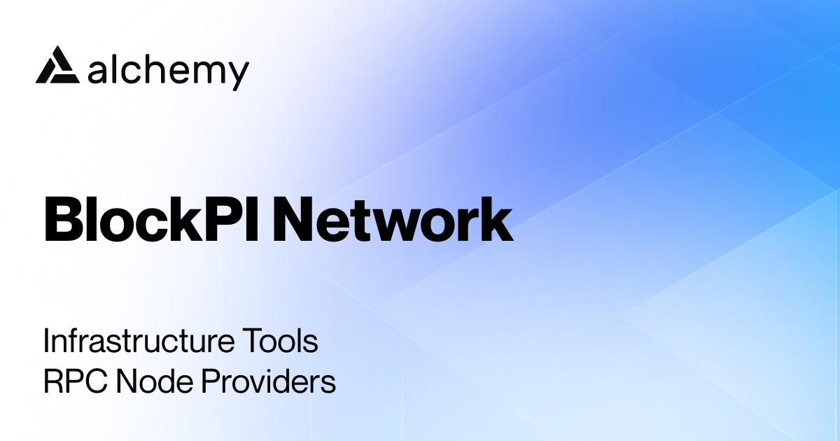 BlockPI Network - RPC Node Providers - Alchemy