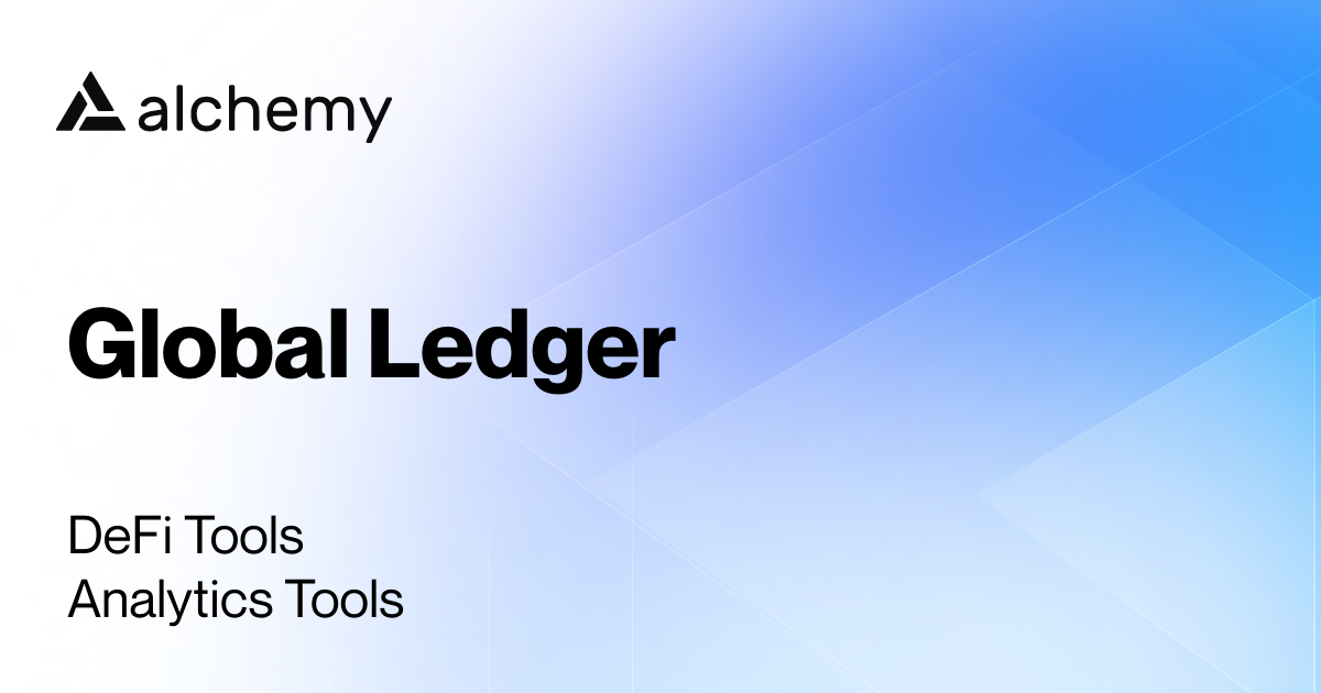 Global Ledger - Analytics Tools - Alchemy