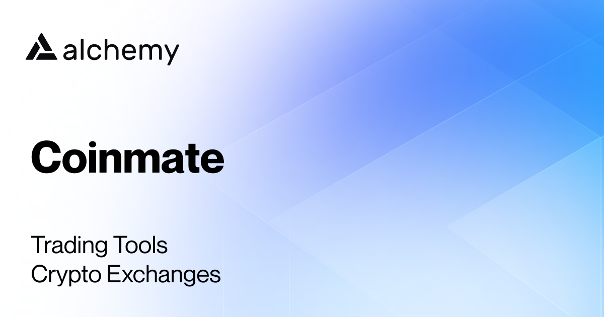 Coinmate - Crypto Exchanges - Alchemy