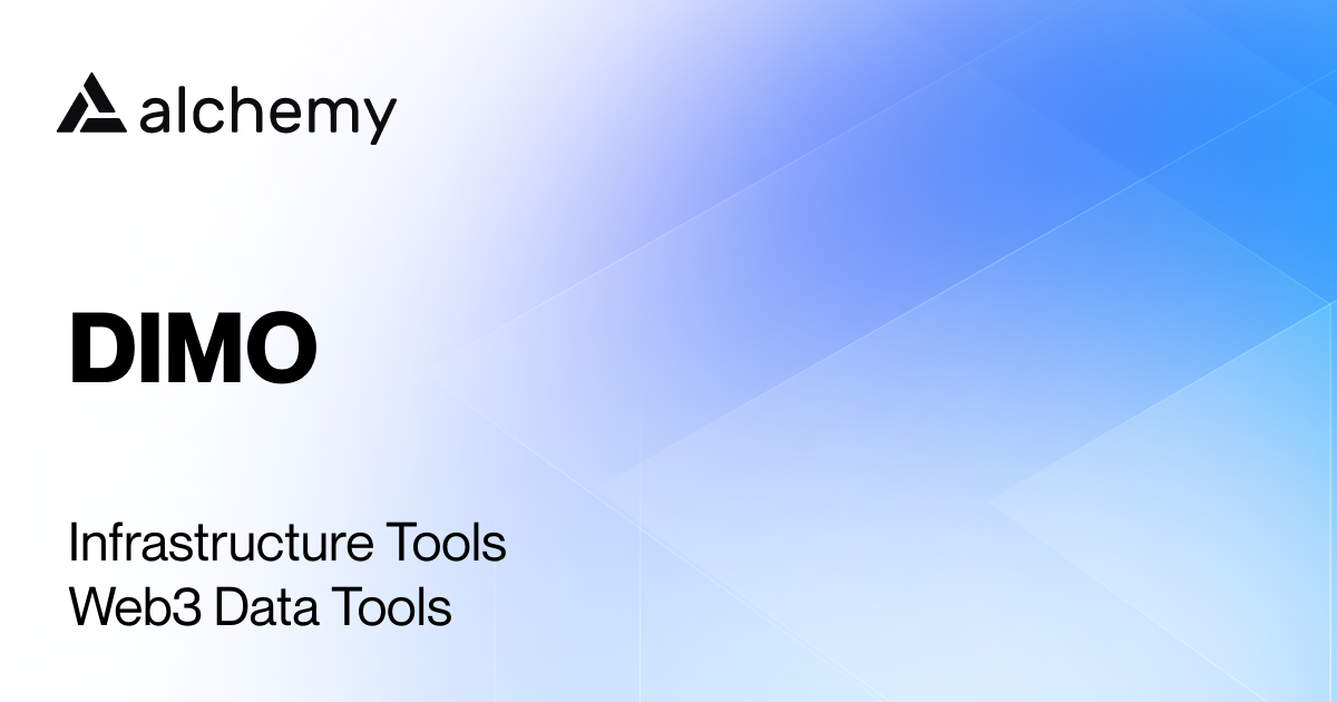 DIMO - Web3 Data Tools - Alchemy