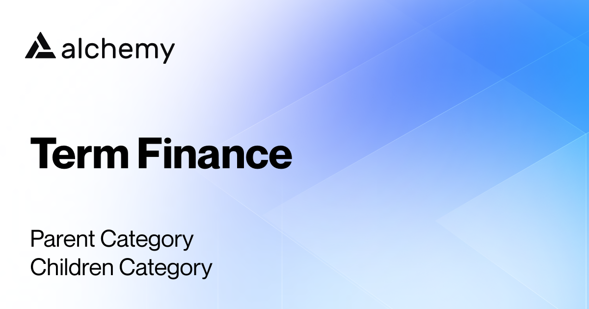 Term Finance - Decentralized Lending Dapps - Alchemy
