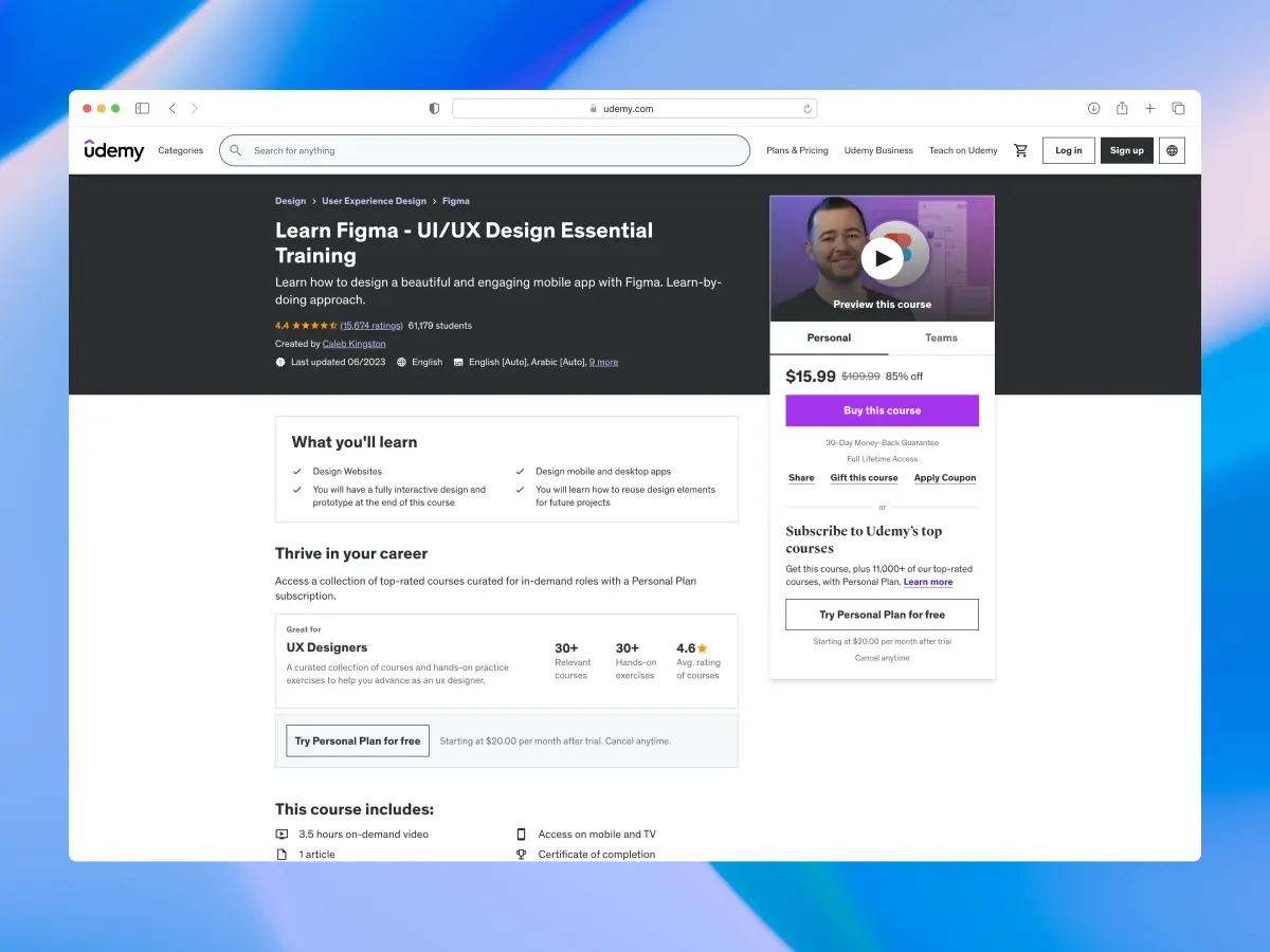 13 Best Figma Courses (2024 edition) | Untitled UI